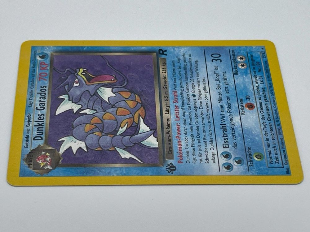 Dunkles Garados 25/82 Rare Pokémon Team Rocket 1.Edition | Kaufen auf ...