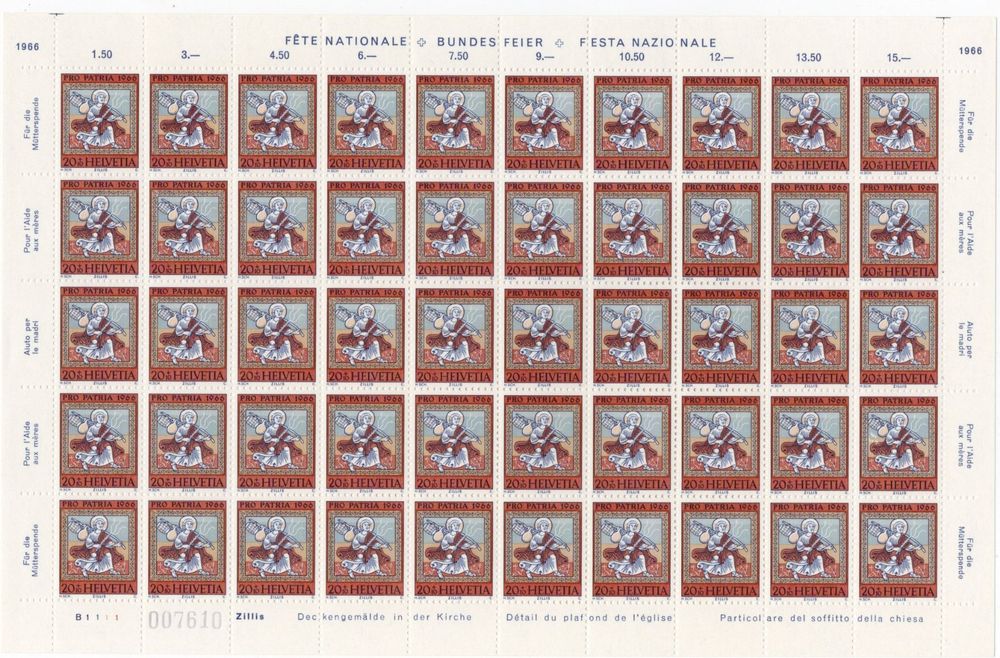 Briefmarken ganze Bögen** PP 1968 Nominal CHF 55 | Kaufen auf Ricardo