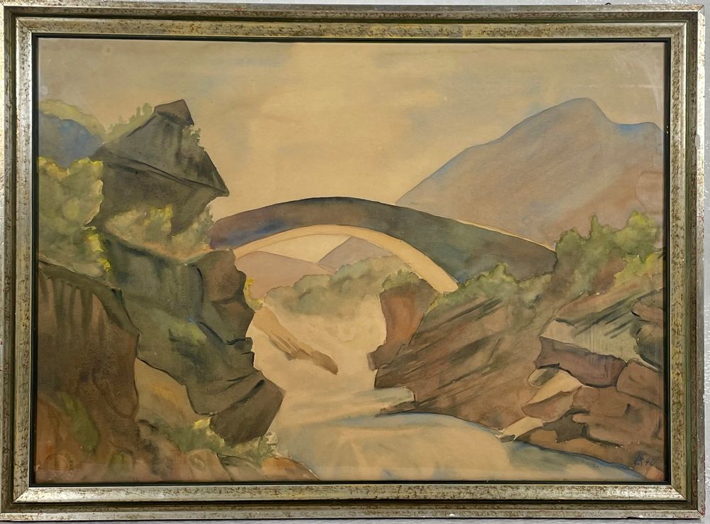 Alte Landschaft Aquarell Mono.LR (Gebraucht) in Root für CHF 10 – mit Lieferung auf Ricardo kaufen