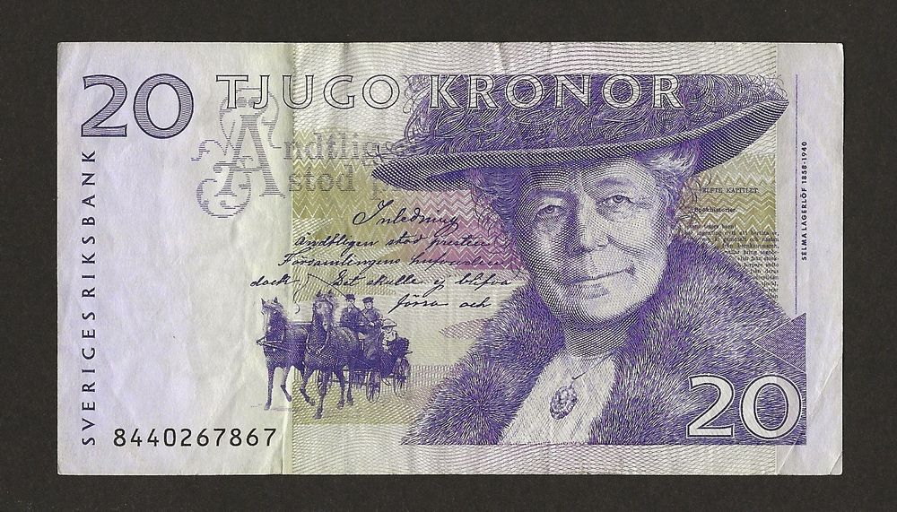 SCHWEDEN 20 Kronen alte Banknote Kronor SVERIGE | Kaufen auf Ricardo