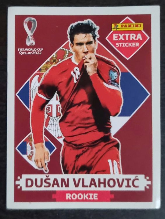 WM Qatar 2022 - Panini Extra Sticker, Dušan Vlahović | Acheter sur Ricardo