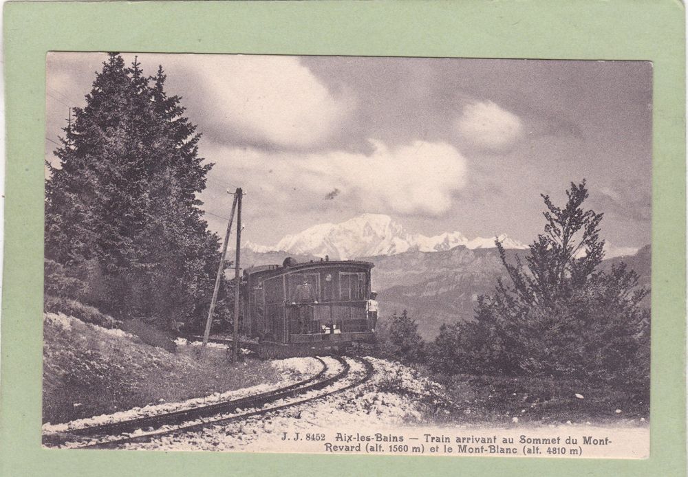 Frankreich Bahn Aix-les-Bains Train arriv. Sommet Mt. Revard (Gebraucht ...