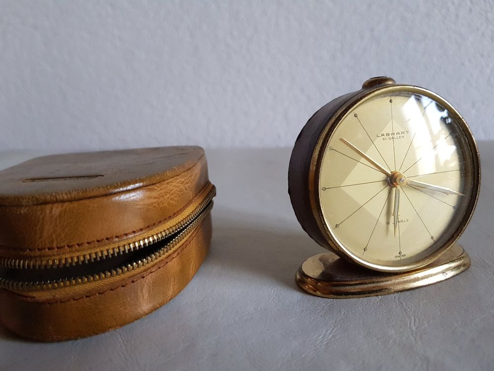 Labhart Wecker , old, St. Gallen Reise Wecker antik (Gebraucht) in ...