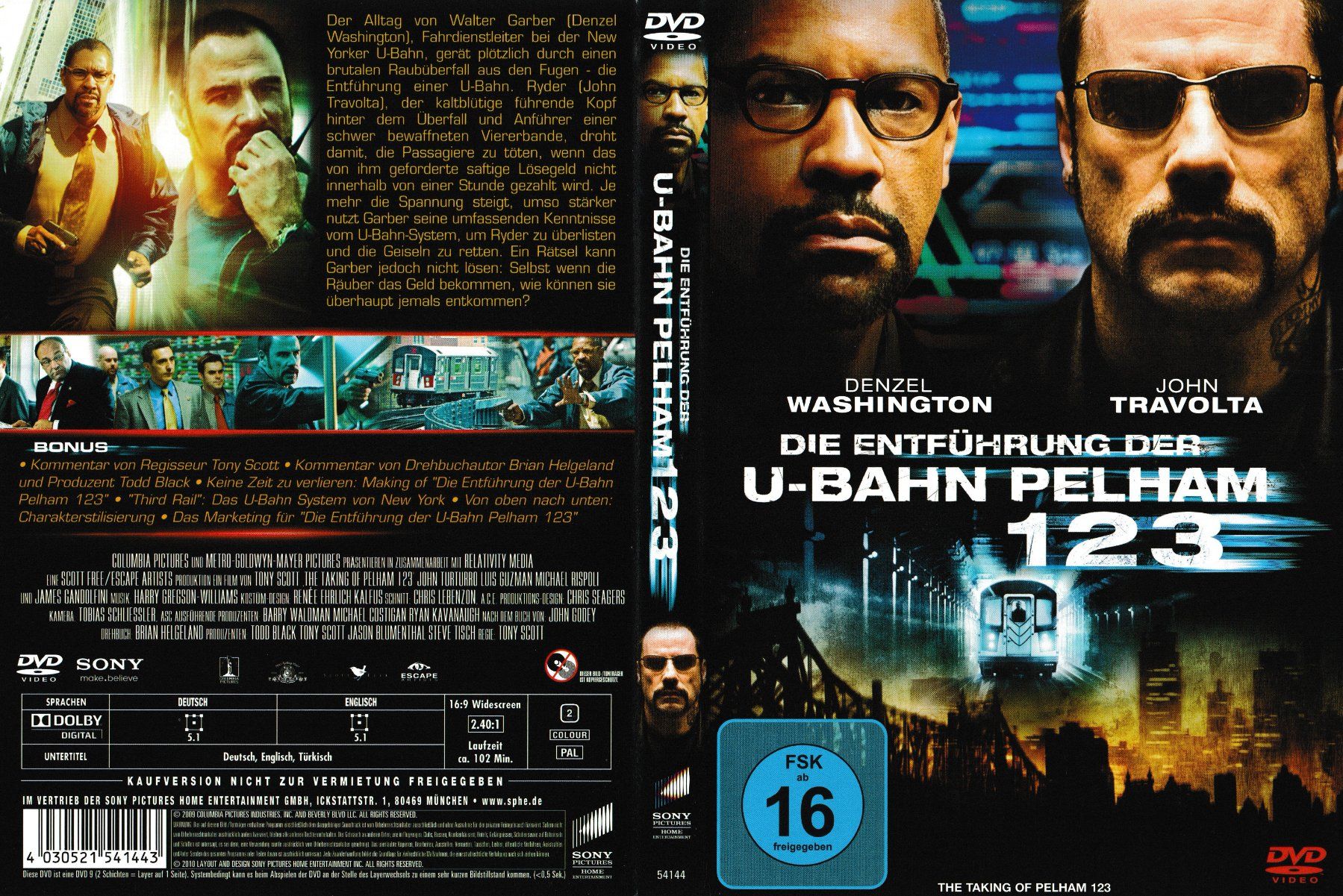 DVD - Die Entführung der U-Bahn Pelham 123 (Gebraucht) in Langnau am Albis für CHF 0.8 – mit ...