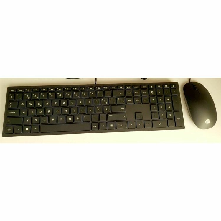 2x HP Maus und Tastatur Set Swiss-Layout QWERTZ USB schwarz (Neu und ...