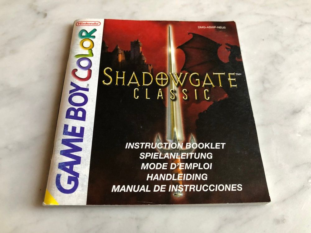 ANLEITUNG SHADOWGATE CLASSIC FÜR GBC | Kaufen auf Ricardo