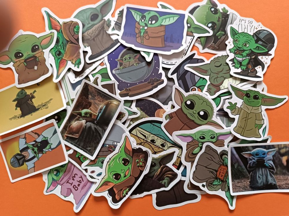 50* Star Wars Grogu Aufkleber Sticker | Kaufen auf Ricardo