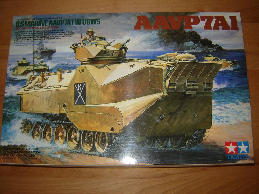 Tamiya Panzer 1:35 AAVP7A1 US MARINE 35159 (Neu und originalverpackt ...