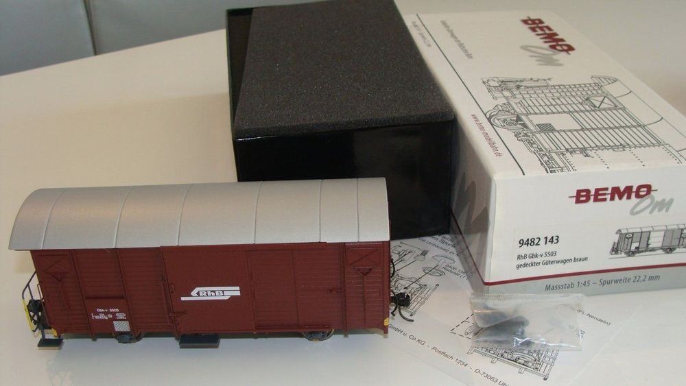 Bemo 0m RHB wagon couvert Gbk-v 5503 (Gebraucht) in Lausanne für CHF ...