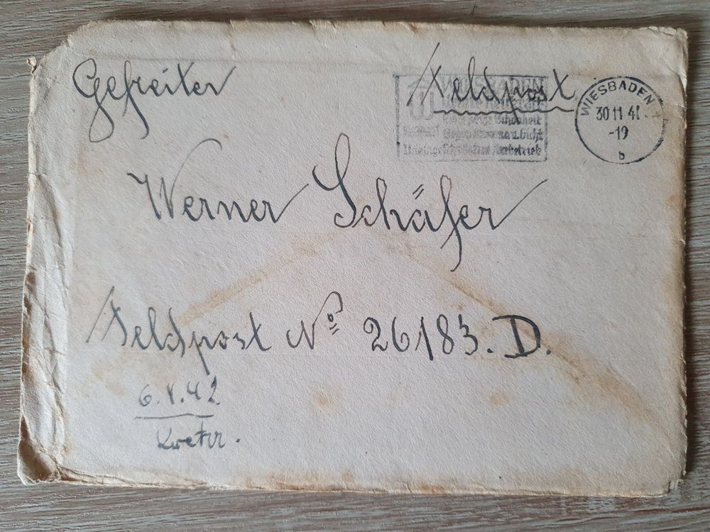 Feldpost Brief mit Inhalt WW2 1942 (Gebraucht) in Basel für CHF 1 – mit Lieferung auf Ricardo kaufen