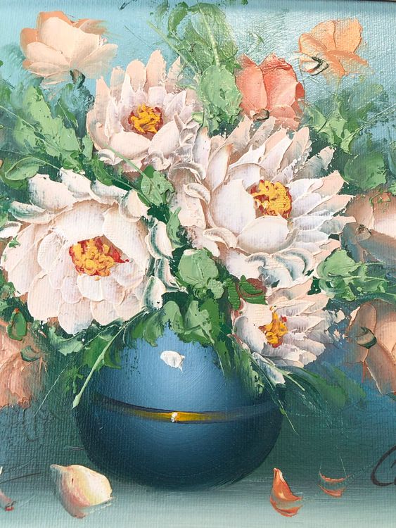 Kleines Blumen Gemälde, Cartier, fein,43 cm breit x38cm hoch (Gebraucht ...