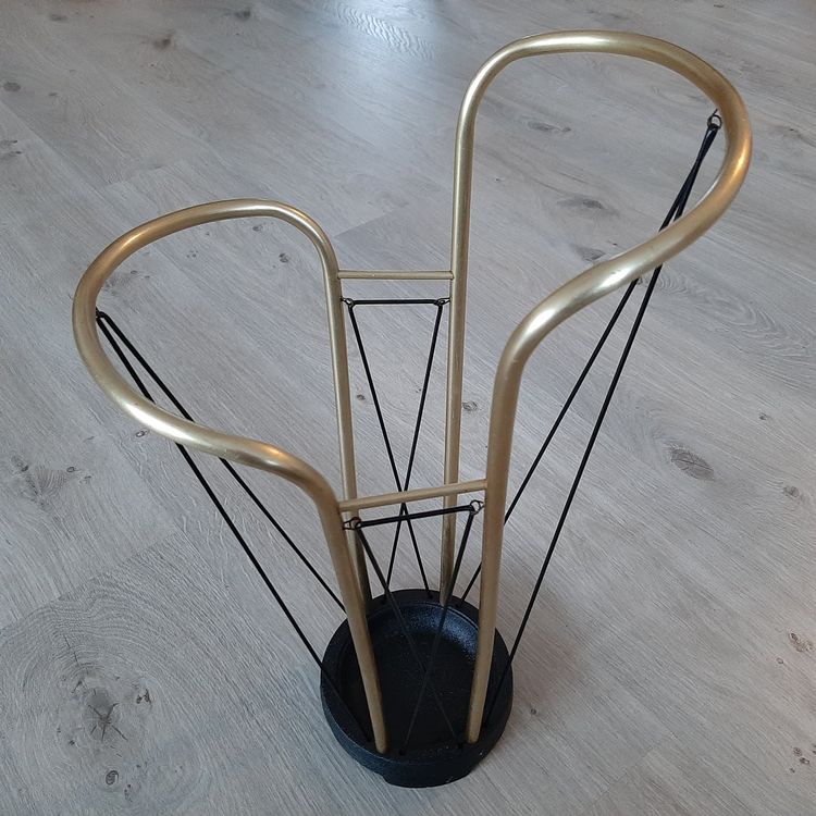 50er 60er Mid Century Schirmständer String schwarz Vintage (Gebraucht ...