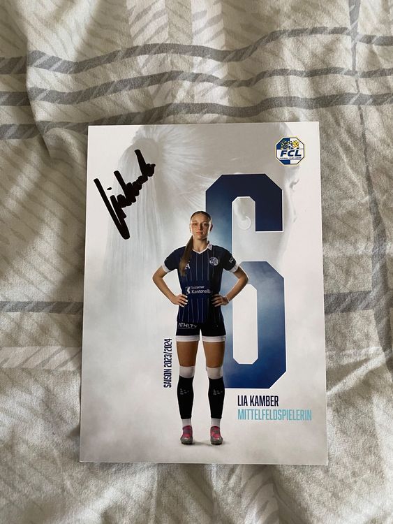 Autogrammkarte Lia Kamber handsigniert (Gebraucht) in Rüschlikon für ...