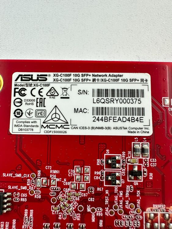 ASUS XG-C100F 10G Netzwerkkarte (SFP Plus Port) (Gebraucht) in ...