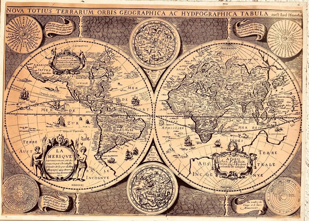 Antikes Weltkarte 1597-1651 | Kaufen auf Ricardo