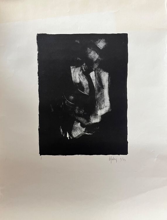 Abstrakte Lithographie, Unleserlich Signiert | Kaufen auf Ricardo
