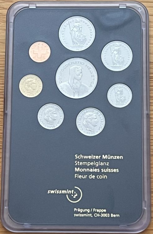 Schweizer Münzensatz von 1998 (Neu und originalverpackt) in Niederrohrdorf für CHF 35 – mit ...