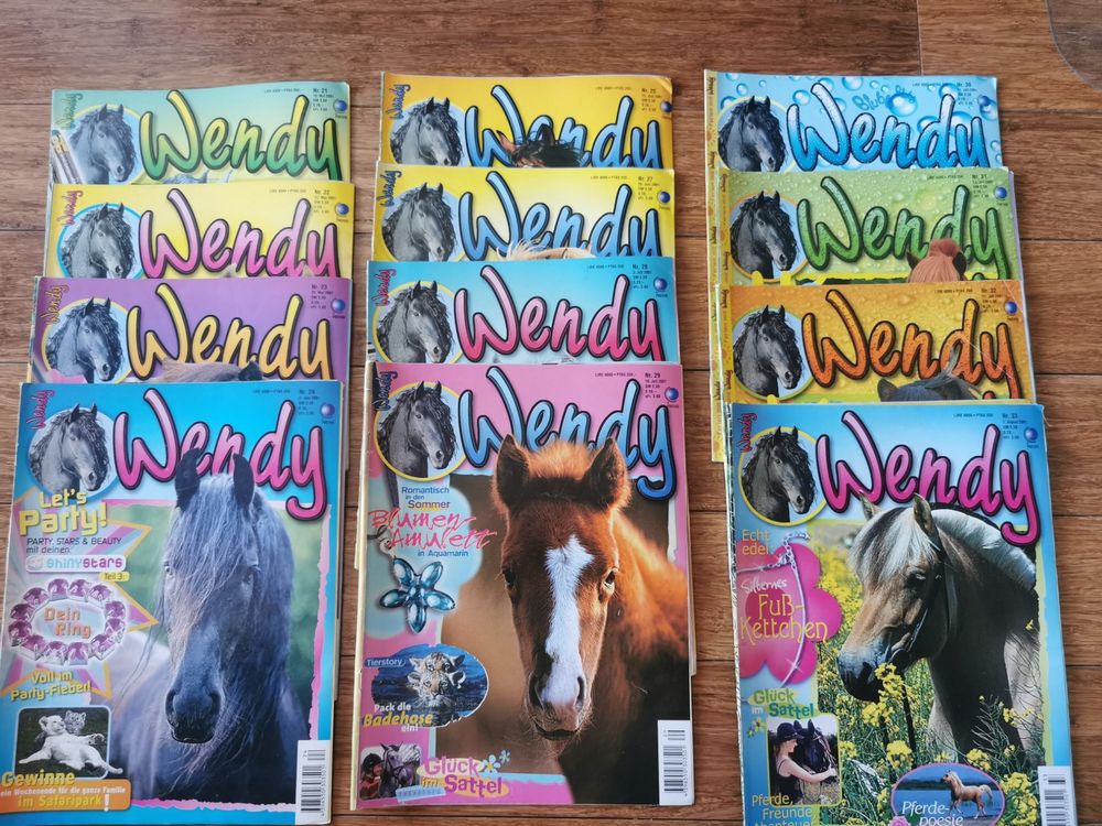 Wendy Comic Hefte/ Pferde Zeitschriften von 2001/1 - 12 Stck (Gebraucht ...