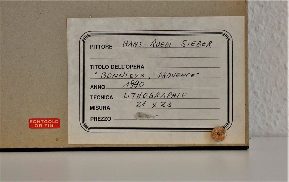 Lithographien Hans Ruedi Sieber | Kaufen auf Ricardo