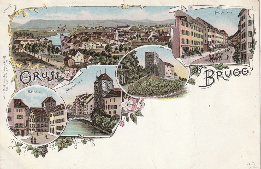 Brugg 5-bildrig Litho | Kaufen auf Ricardo