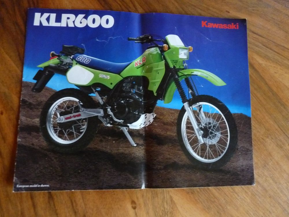 Kawasaki KLR 600 Prospekt (Jahrgang 1984) (Gebraucht) in Huttwil für CHF 5 – mit Lieferung auf ...