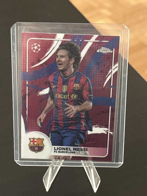 Lionel Messi Soccer Brush Insert Topps Chrome UCC 24/25 SSP (Neu ...