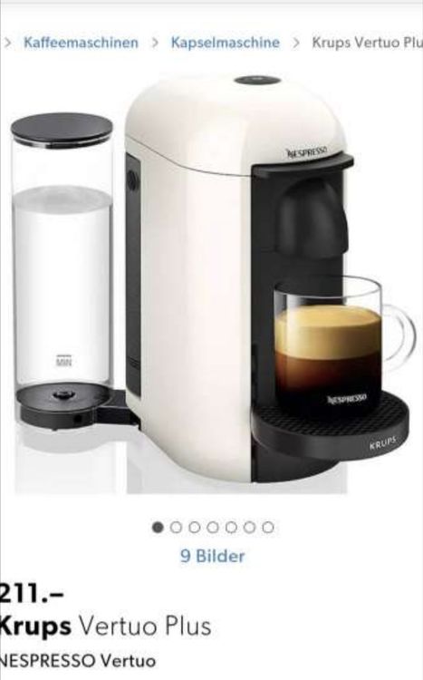 nespresso vertuo plus white (Gebraucht) in für CHF 20 – mit Lieferung ...