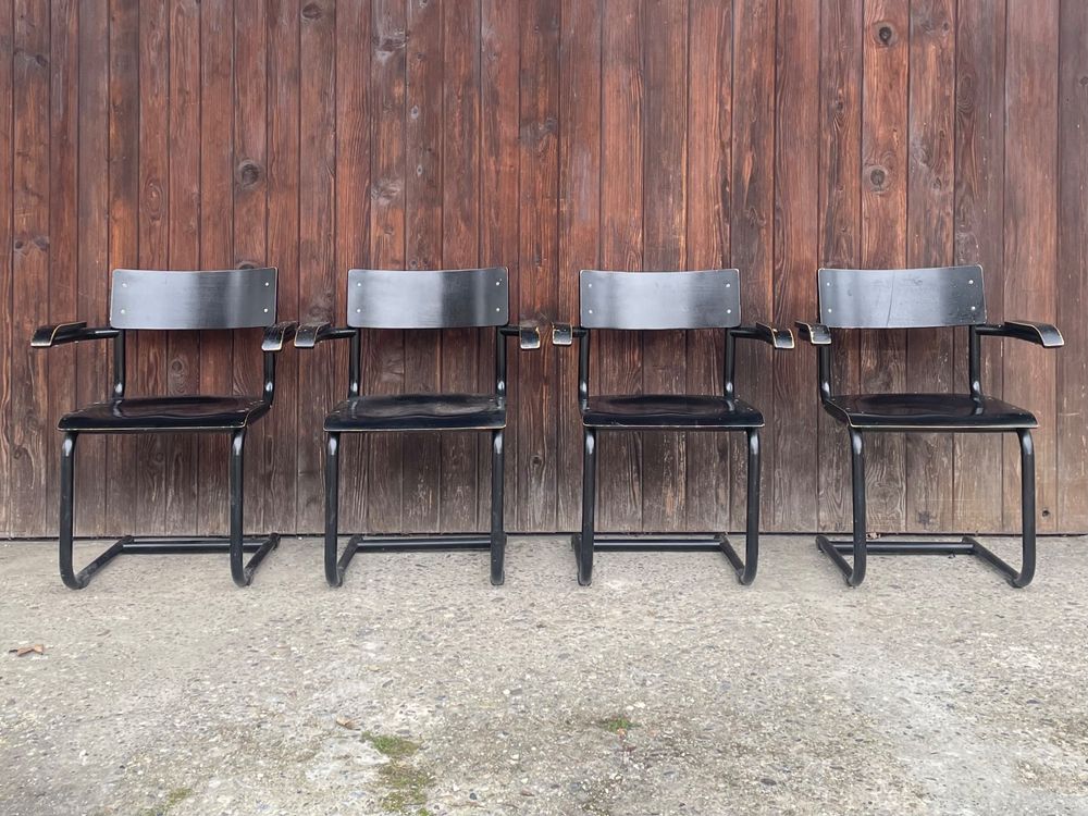 4er Set Freischwinger Holz (Gebraucht) in Schinznach-Dorf für CHF 170 – nur Abholung auf Ricardo ...