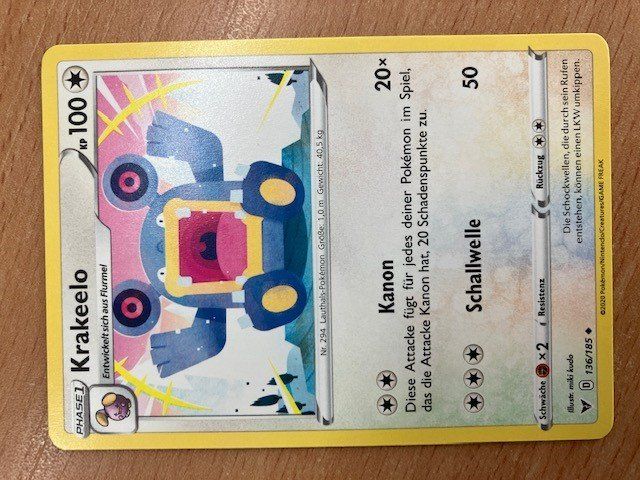 Pokemon Krakeelo 136/185 u | Kaufen auf Ricardo