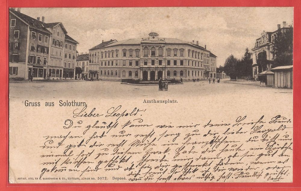 Solothurn - Amthausplatz - 1902 (Gebraucht) in Fislisbach für CHF 14 – mit Lieferung auf Ricardo ...
