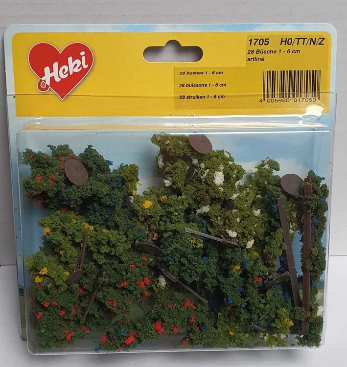 Heki 1705, 28 Büsche 1 bis 6 cm (Neu (gemäss Beschreibung)) in für CHF ...