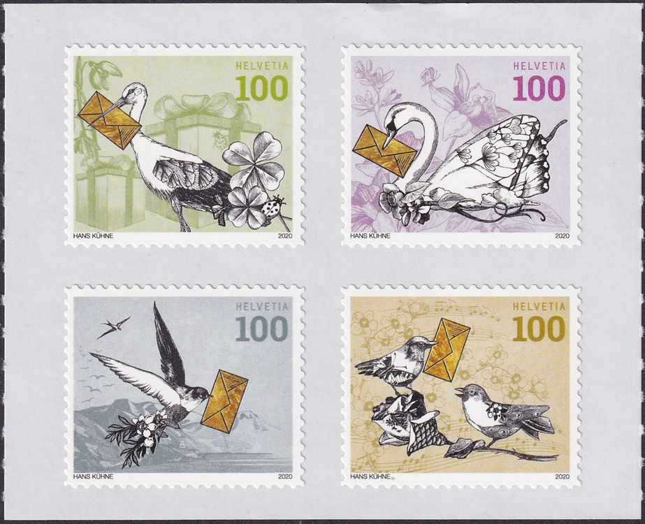 2020, Nr.1796-1799 FRANKATURWARE (Anlässe) EZ postfrisch **. (D ...