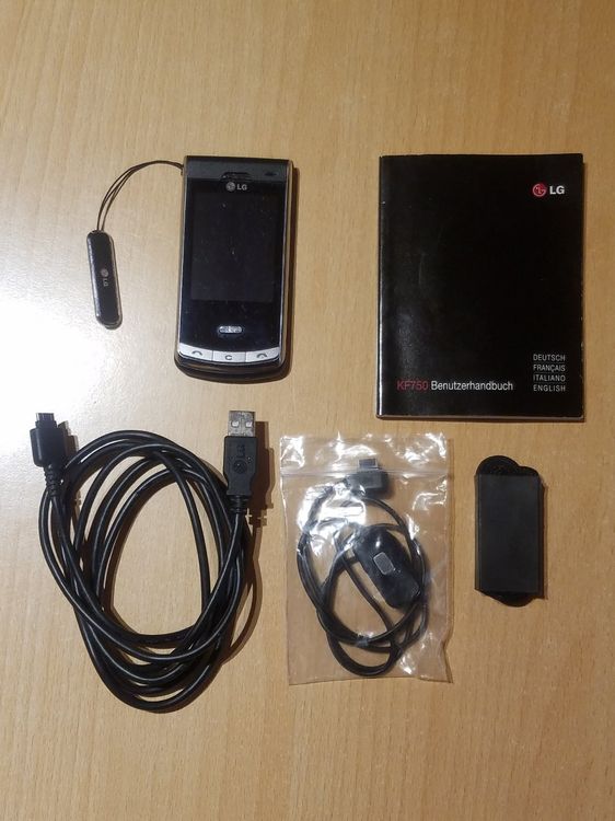 Handy LG KF 750 Secret Retro mit Handbuch und Datenkabel (Gebraucht) in ...