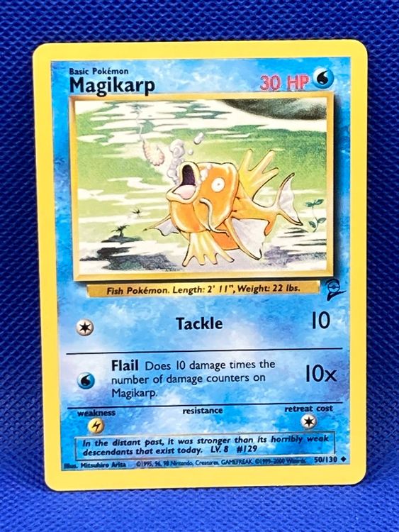 Pokemon BASE SET 2 / Magikarp 50 / 130 EN - (EX) | Acheter sur Ricardo