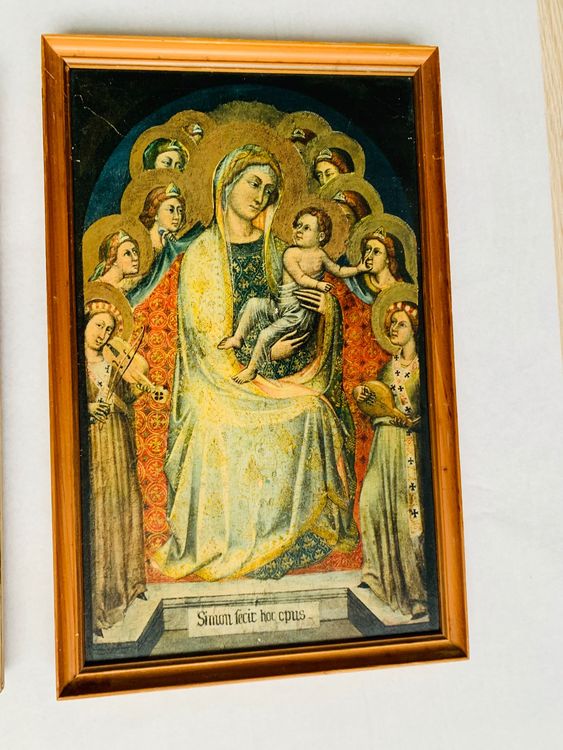 3er Set: Vintage religiöse Bilder gerahmt, Top Zustand (Gebraucht) in ...