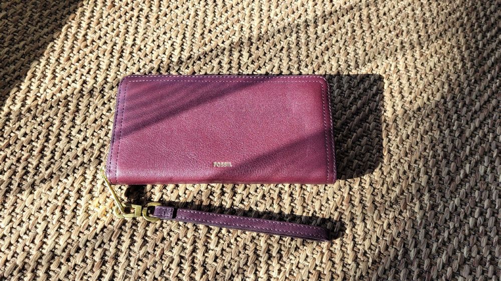 Fossil Portemonnaie RFID geschützt, violette-bordeaux farbig (Gebraucht ...