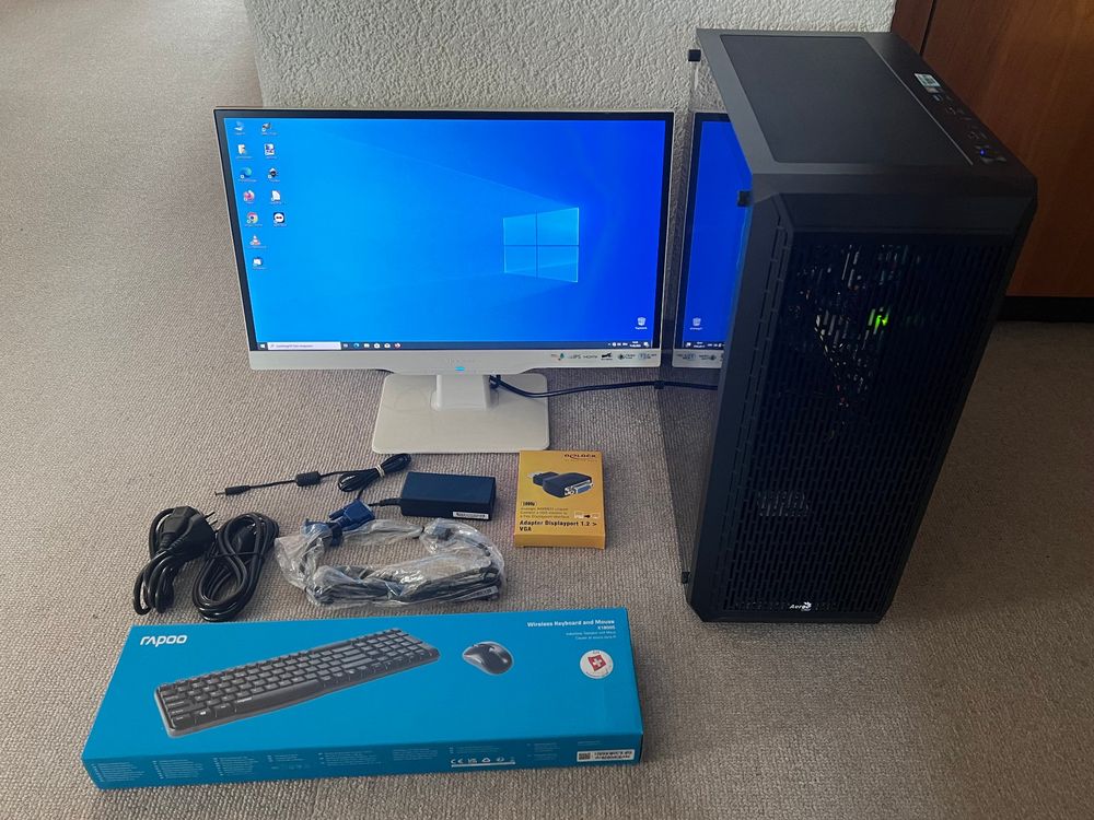 Komplettes Desktop-PC Set mit Windows 10 Pro | Kaufen auf Ricardo