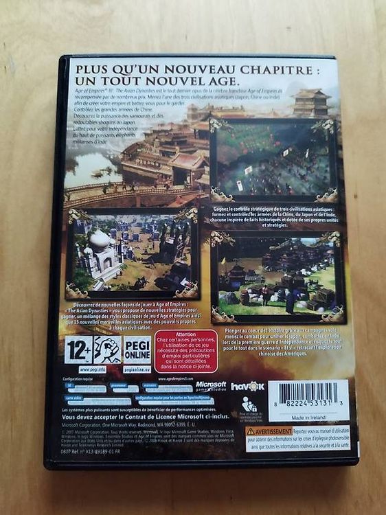 Jeu PC - Age of Empires III The Asian Dynasties en très bon (D'occasion ...
