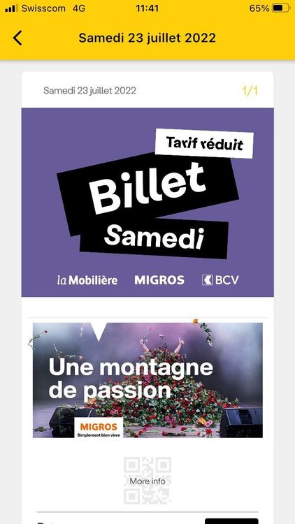 Billet paléo samedi 23 juillet (Neu und originalverpackt) in Zürich für ...