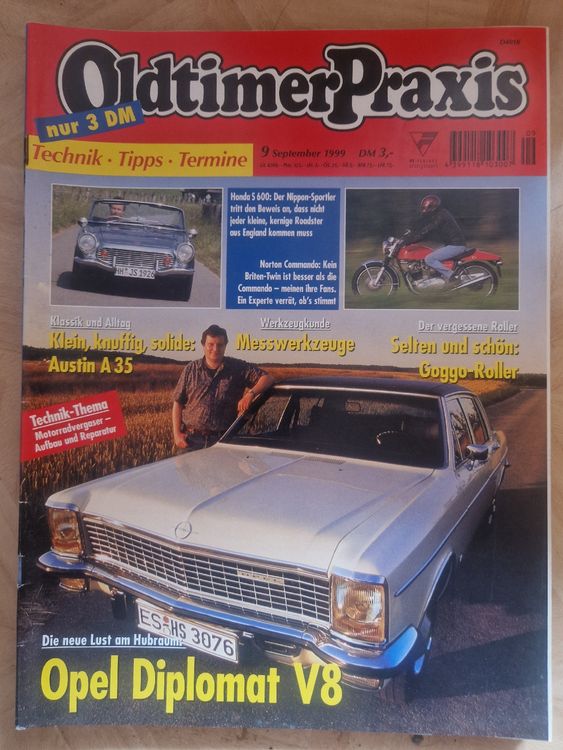 Opel Diplomat V8 Norton Cimmando Honda S600 Goggo Roller (Gebraucht) in ...