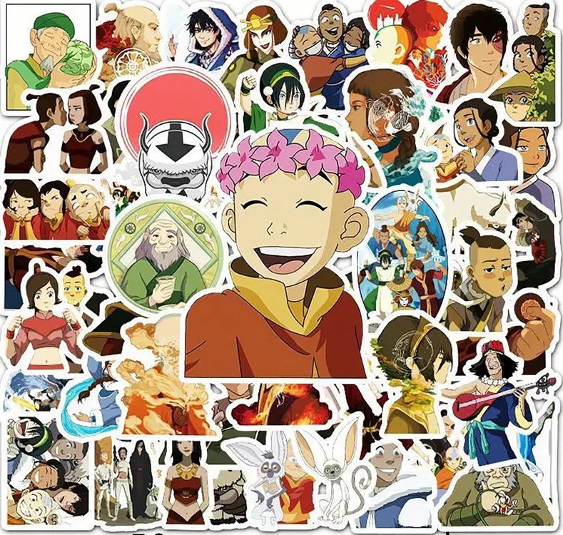 50 Stk. Sticker Aufkleber - Avatar – Der Herr der Elemente (Neu und ...