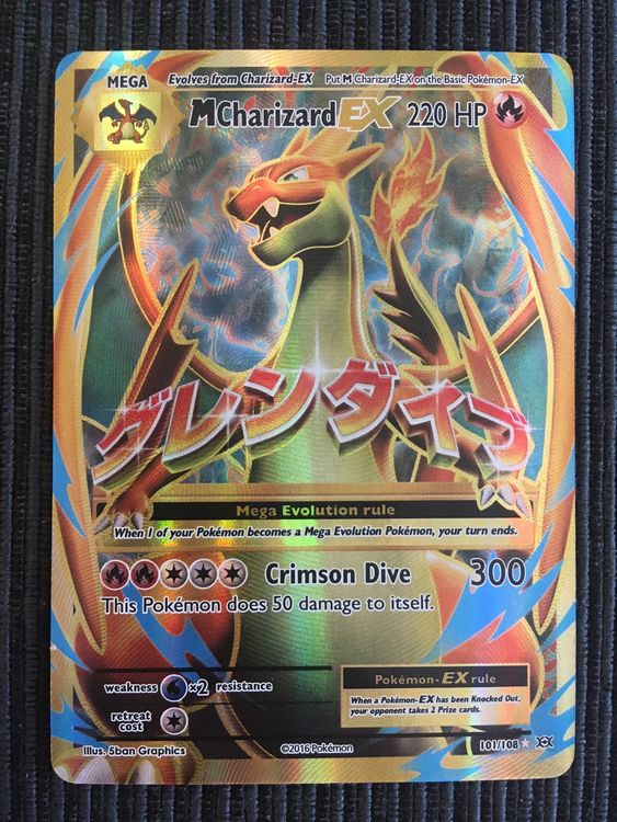 Pokemon Charizard EX Gold XY Evolutions Mint (Gebraucht) in Wabern für ...