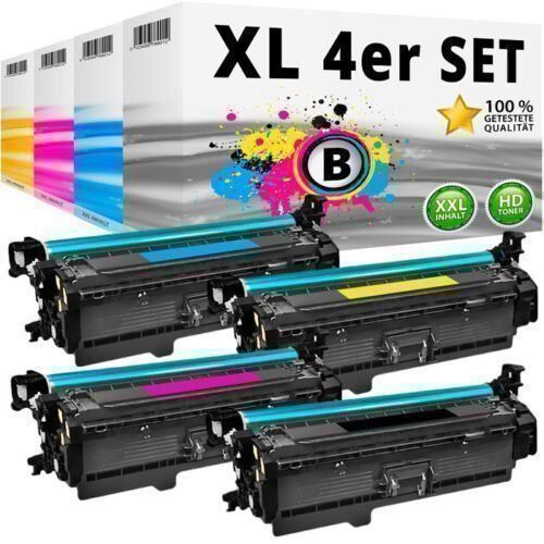 4 X KOMPATIBLE HP 201A CF401A CF402A CF4 (Neu und originalverpackt) in ...