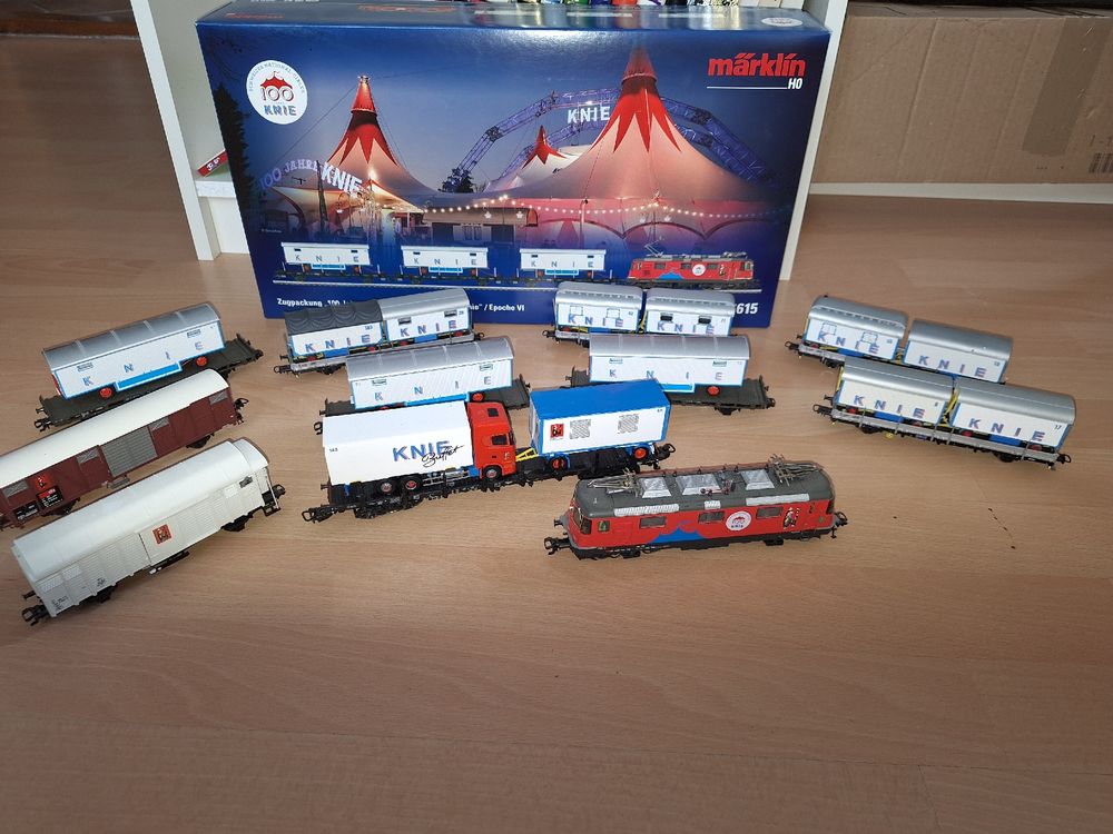 marklin KNIE Ho loco MFX avec 10wagons knie (Neu (gemäss Beschreibung ...