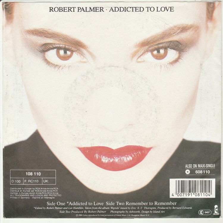 Robert Palmer - Addicted to Love 7" Vinyl 1985 (Gebraucht) in für CHF ...
