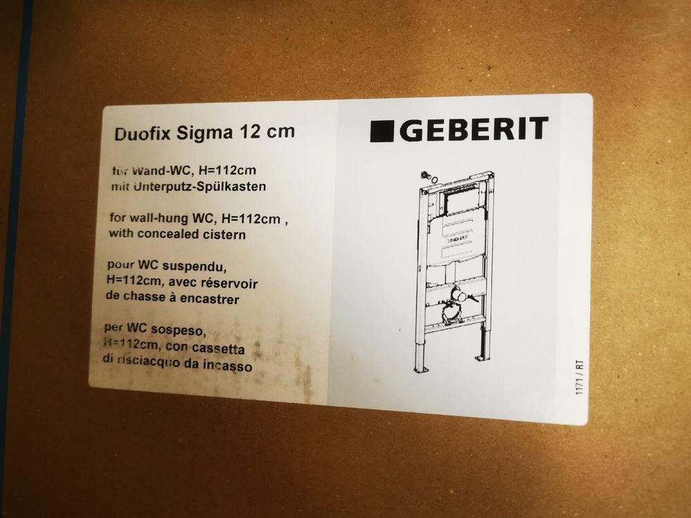 Geberit Duofix Sigma 12cm, Wand-WC Element, Neu & OVP! (Neu (gemäss ...