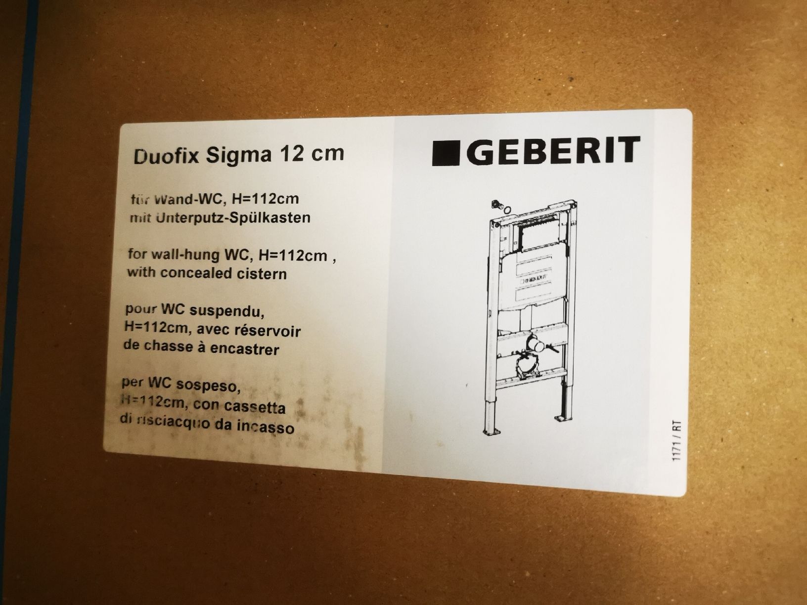 Geberit Duofix Sigma 12cm, Wand-WC Element, Neu & OVP! (Neu (gemäss ...