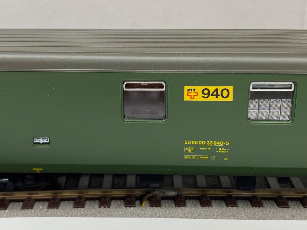 Roco 44438 (H0 GS) SBB EW II Bahnpostwagen PTT 940 (Gebraucht) in Zürich für CHF 15 – mit ...