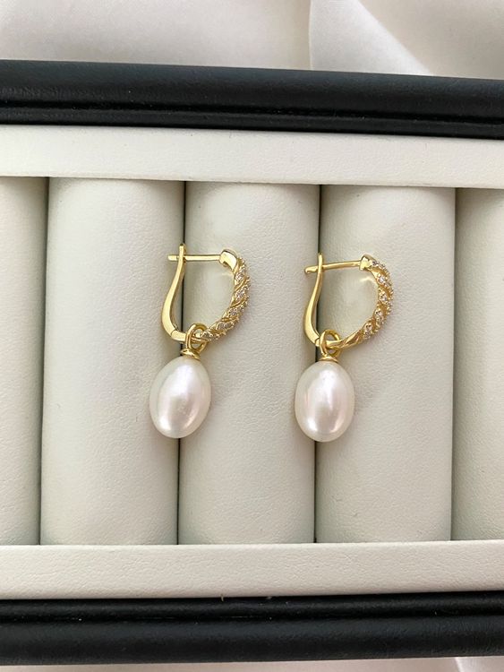 Perlen Ohrringe/ Süsswasserperlen echte (Neu (gemäss Beschreibung)) in Sarnen für CHF 65 – mit ...