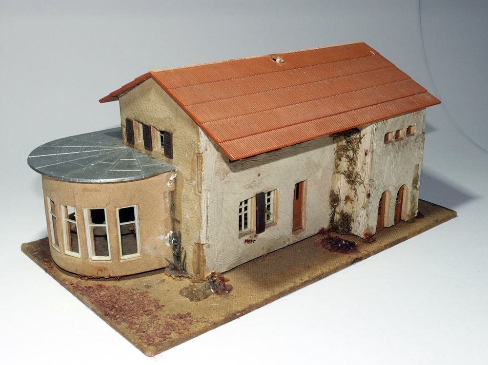 50er Jahre Restaurant Hotel H0 1:87 aus Pappe auf Holz | Kaufen auf Ricardo